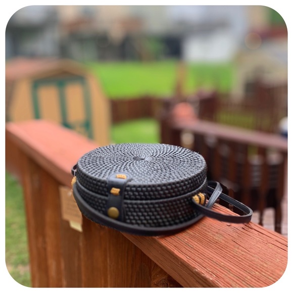 Collection XIIX | Bags | Collection Xiix Rattan Round Crossbody Nwt ...